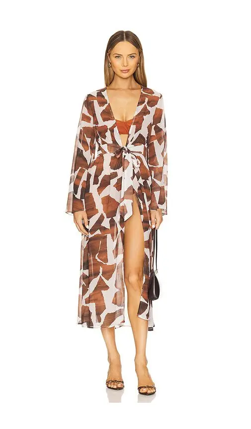 MILLY Vince Ocean Puzzle Dress
