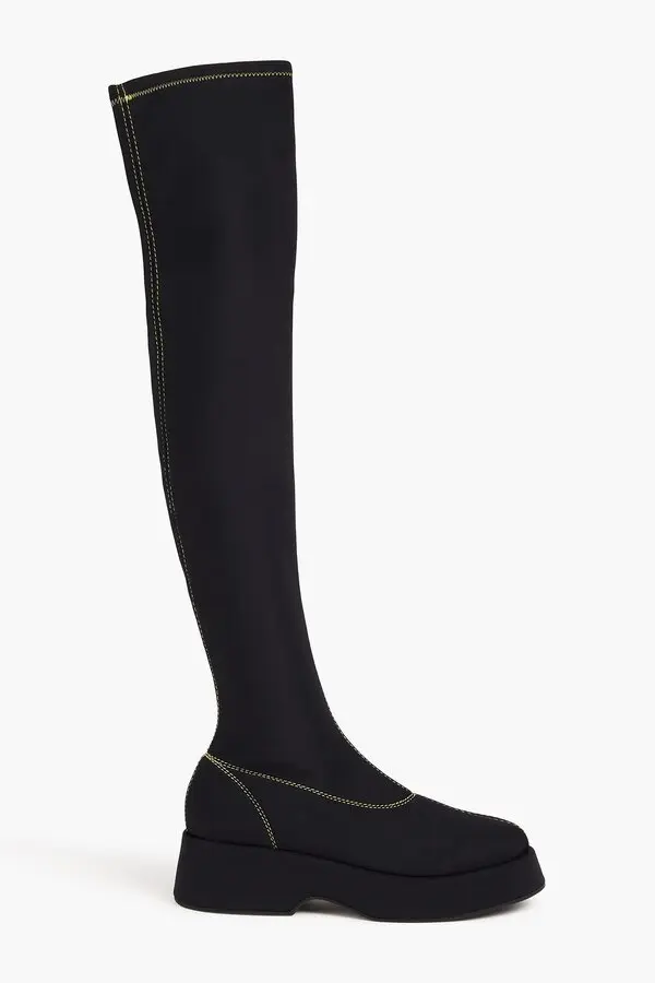 GANNI Scuba Platform Thigh Boots