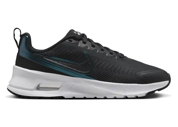 Nike Air Max Nuaxis Metallic Sneakers - Black/white/metallic Silver