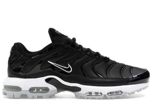 Nike Air Max Plus Golf Leather Sneakers - Black/white/university Gold