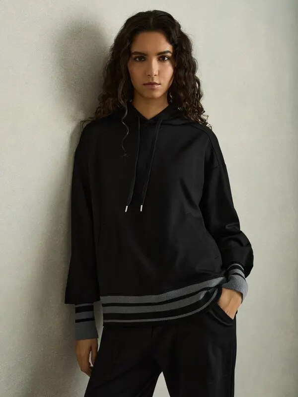 REISS Alexi Drawstring Hoodie