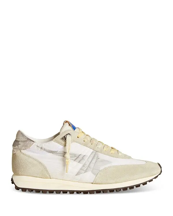 Golden Goose Running Marathon Low Top Sneakers - White Grey