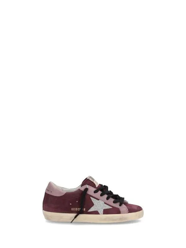 Golden Goose Super-star Classic Suede And Crystal Sneakers