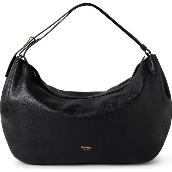 Mulberry Meadow Leather Hobo Bag - Black