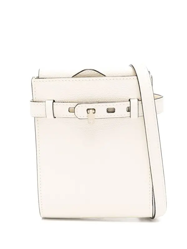 VALEXTRA Micro B-tracollina Cross Body Bag - White