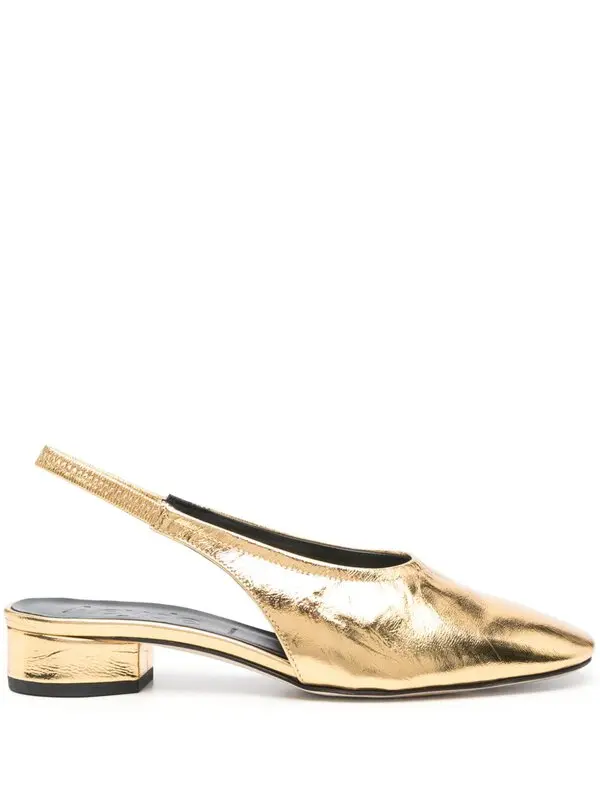 AeydĒ 30mm Dua Slingback Pumps - Gold