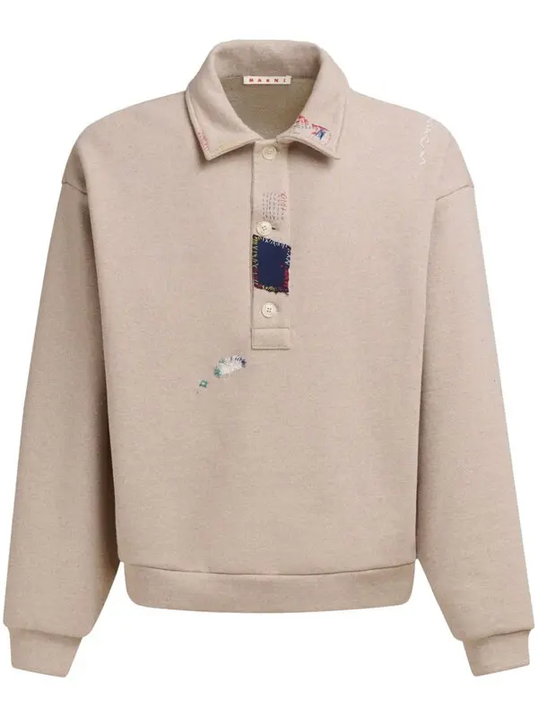 Marni Embroidered Polo Top