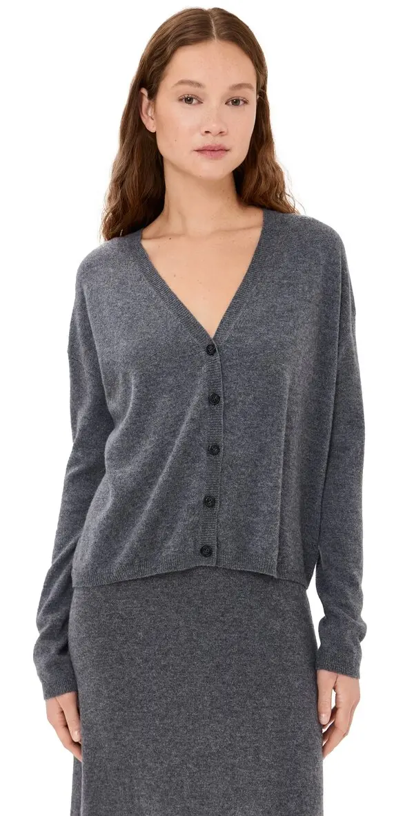 LISA YANG Abby Cashmere Cardigan - Graphite