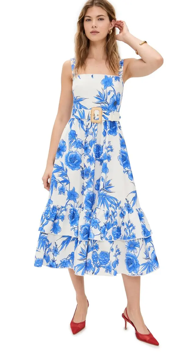 Borgo De Nor Dani Floral Print Dress