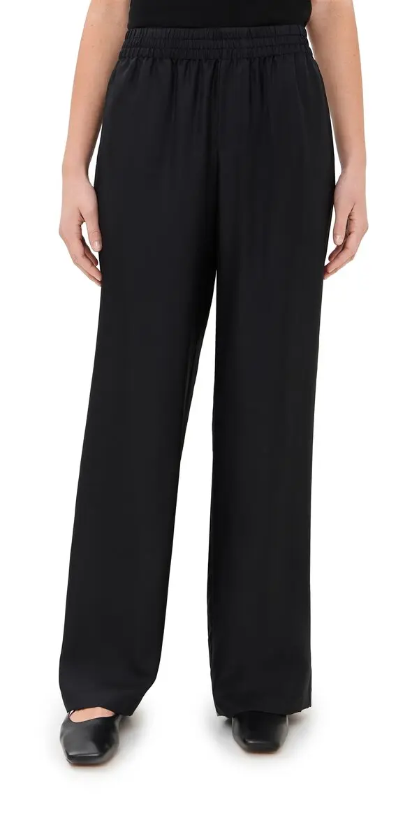 LISA YANG Wide Leg Trousers - Midnight