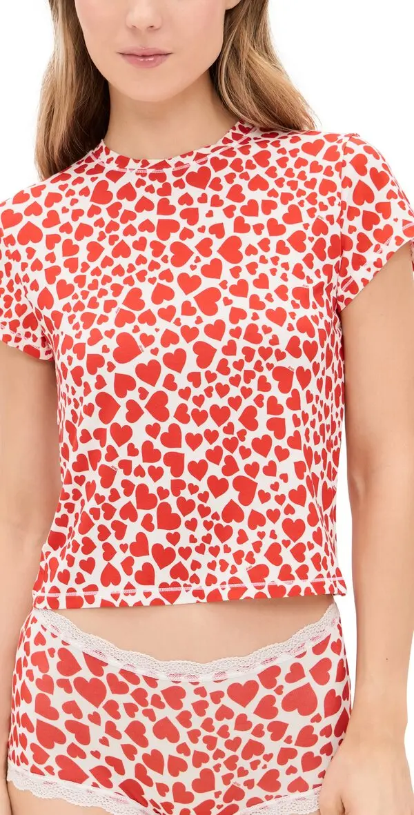 STRIPE & STARE X Rixo Hearts T-shirt