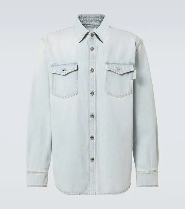 Bottega Veneta Denim Overshirt - Blue
