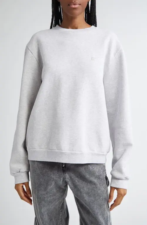 Acne Studios Faihra U Face Patch Fleece Sweatshirt