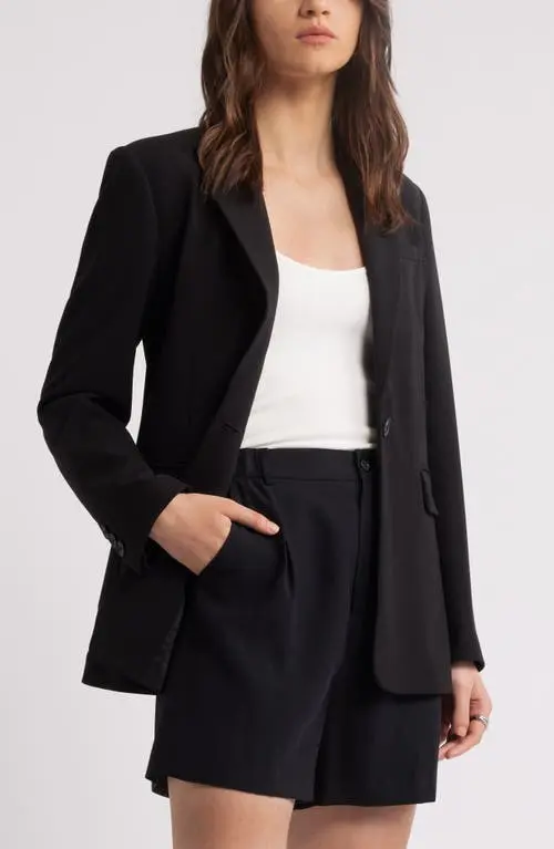 Nordstrom Ingrid Classic Fit Blazer - Black