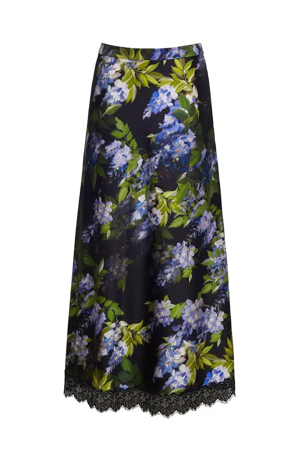 Cara Cara Kaia Slip Skirt - Wisteria Black