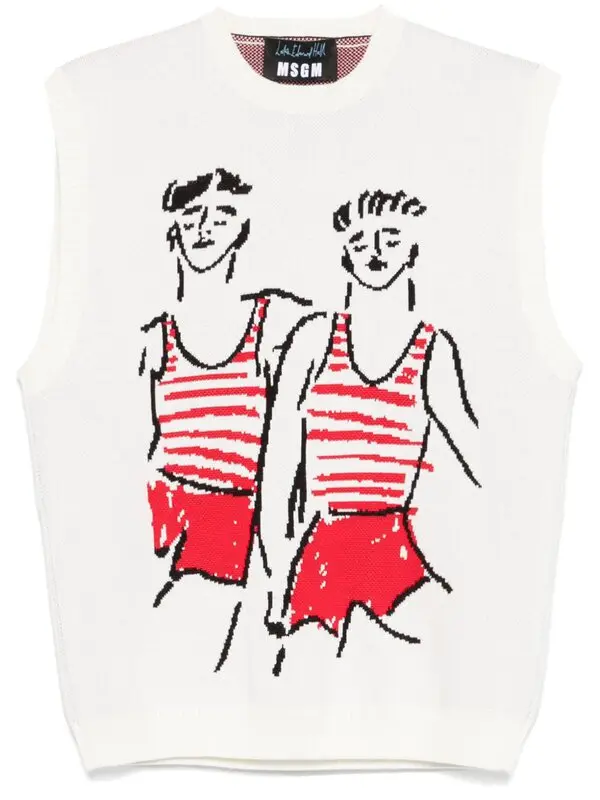 MSGM X Luke Edward Hall Sailors In Love Vest