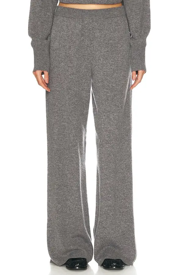EAVES Hansen Wool Cashmere Pant - Dark Heather Grey