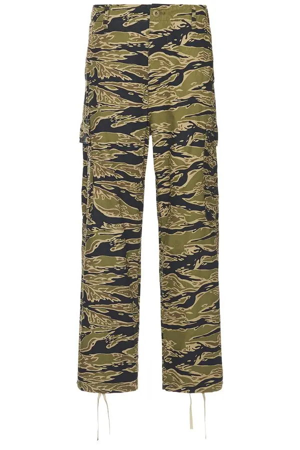WACKO MARIA Tigercamo 6 Pocket Trousers - Olive