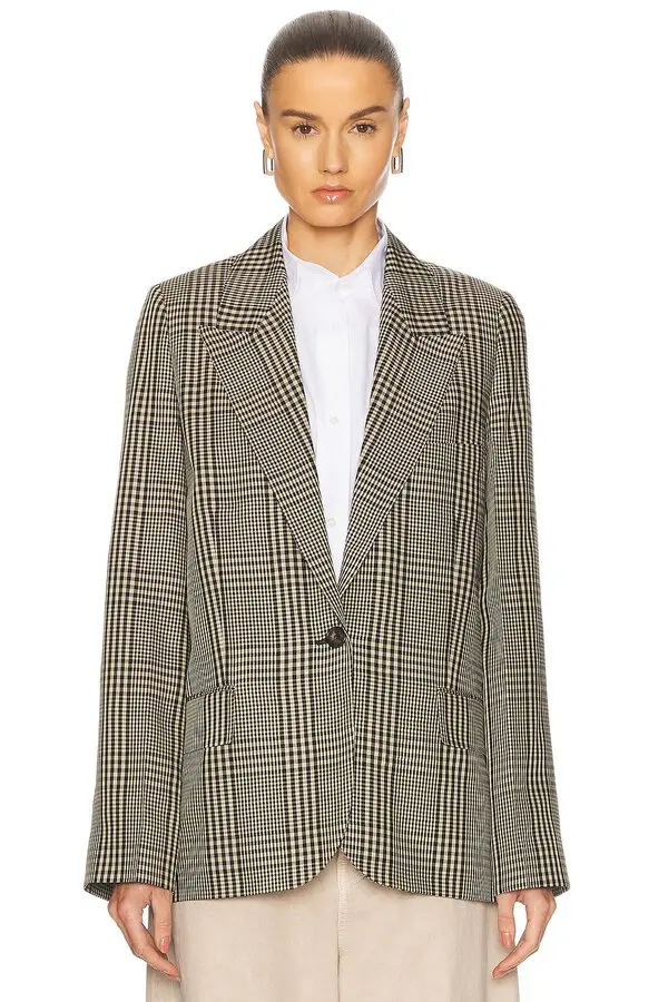 Acne Studios Jukera Stewart Blazer - Multi Brown