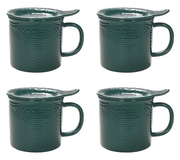 TEMP-TATIONS Woodland Set Of 24-oz Mega Mugs W/ Lid-its
