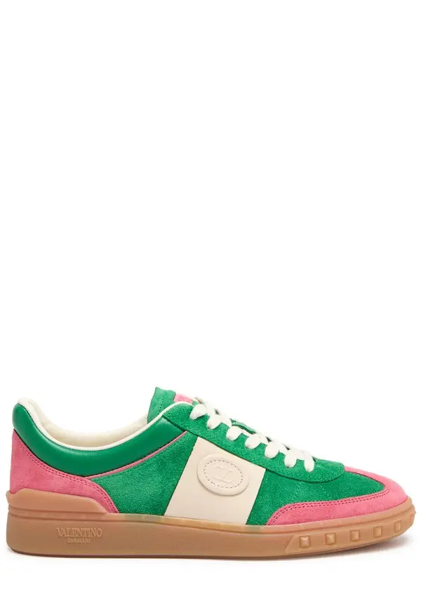 Valentino Garavani Upvillage Crosta Panelled Sneakers - Green