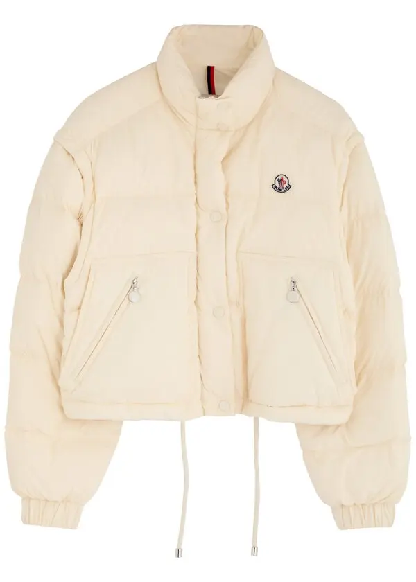 Moncler Selle Quilted Jacket - Cream