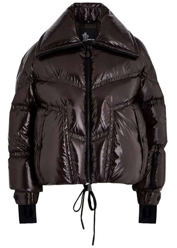 Moncler Cluses Quilted Jacket - Dark Brown