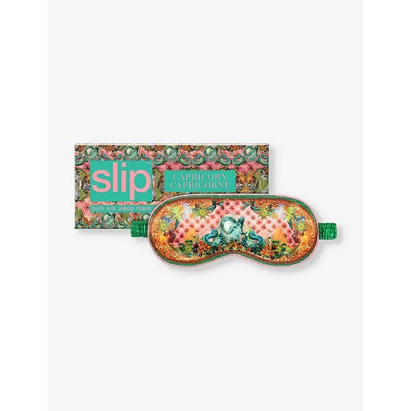 Slip Capricorn Graphic-print Silk Eye Mask