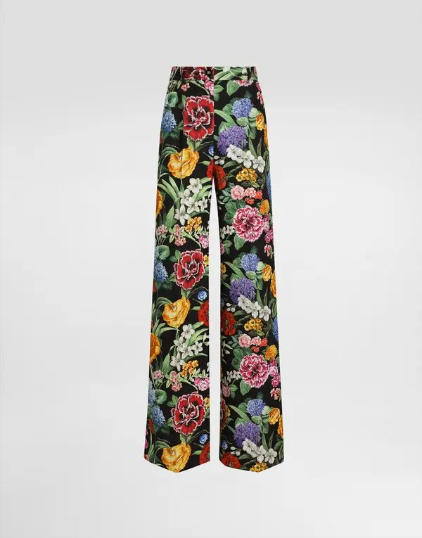 Dolce & Gabbana Gardenia- Charmeuse Pajama Pants