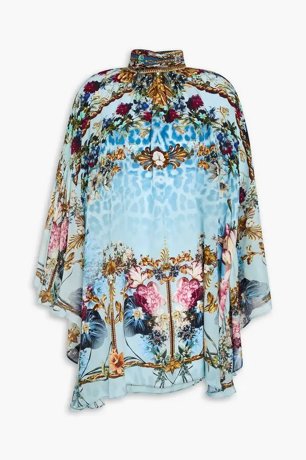 Camilla Embellished Printed Blouse