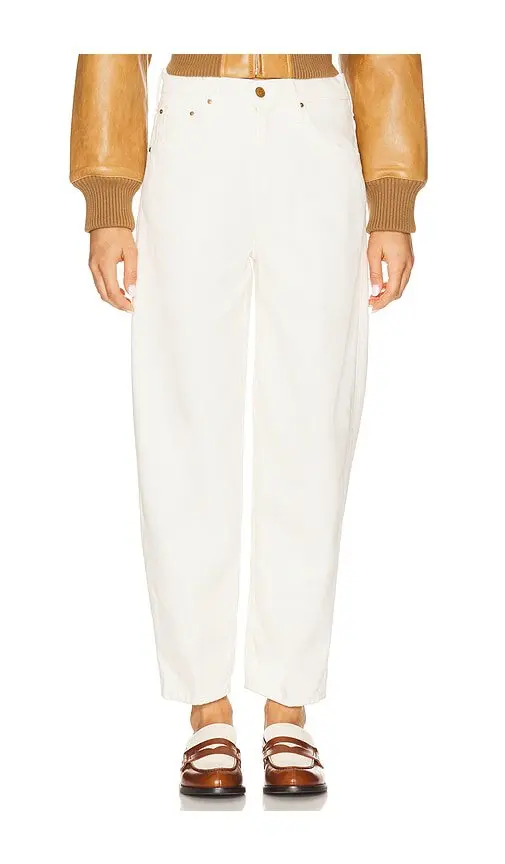 MOTHER The Peeler Ankle Jeans - Natural