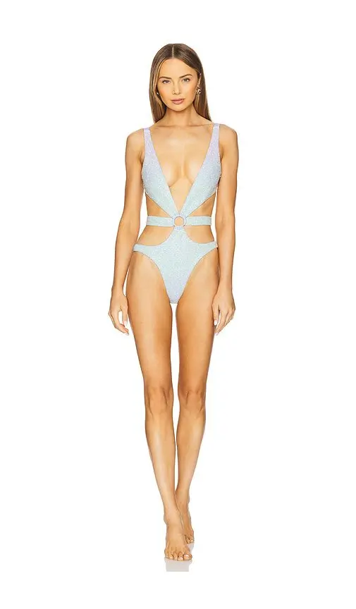OCEANUS Mei Hand Beaded Cut Out Onesie