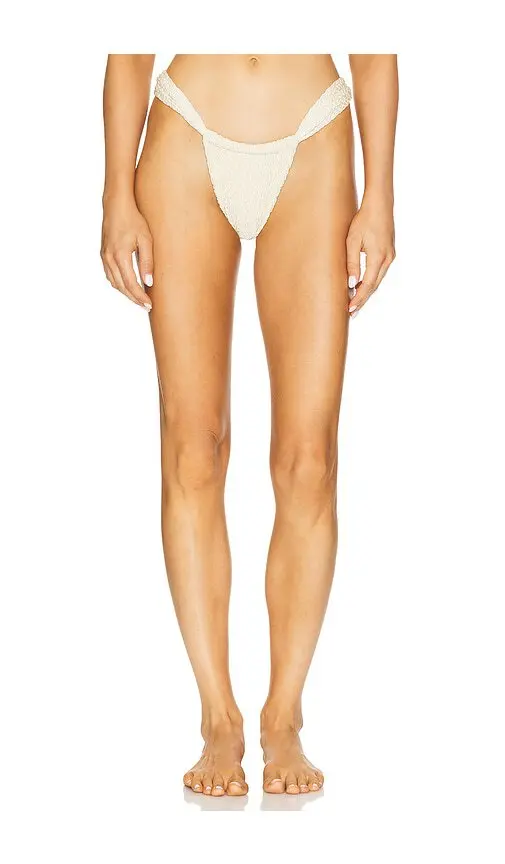 MONTCE Sandra Bikini Bottom - Oat Texture