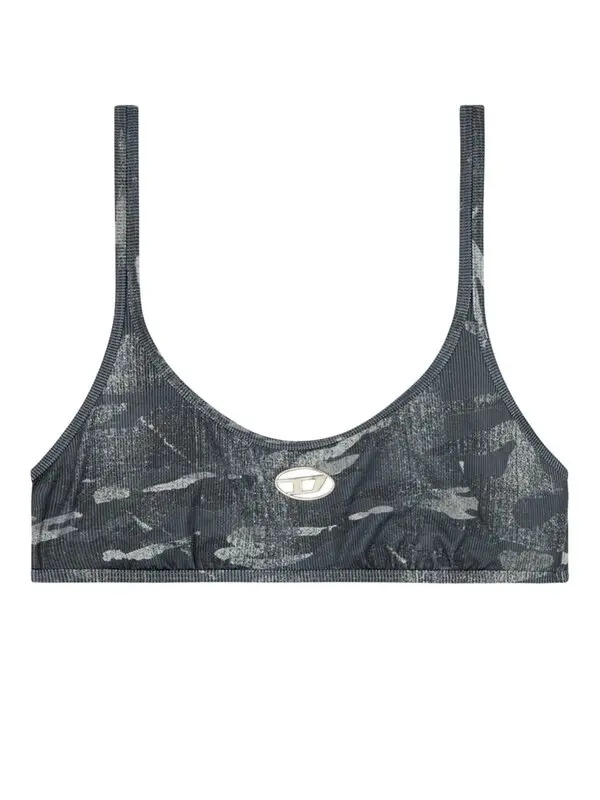 Diesel Ut-bra-top-utlt Bikini Top - Grey