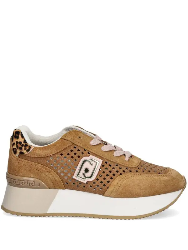 Liu Jo Perforated Platform Sneakers - Brown