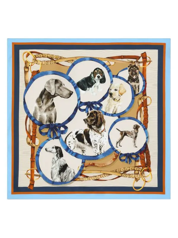 Dolce & Gabbana Dog-print Scarf