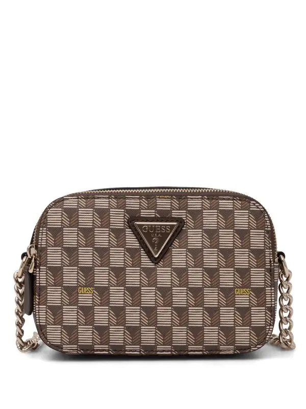 Guess Mini G-wave Cross Body Bag - Brown