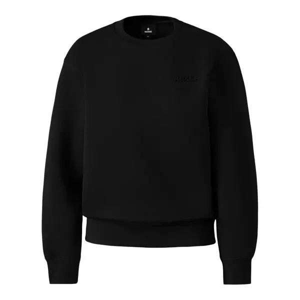 Mackage Julianna Double-face Jersey Sweatshirt - Black