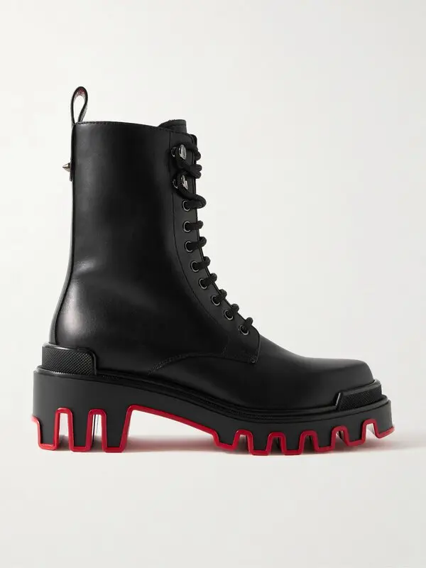 CHRISTIAN LOUBOUTIN Dune Trott Alta Leather Ankle Boots