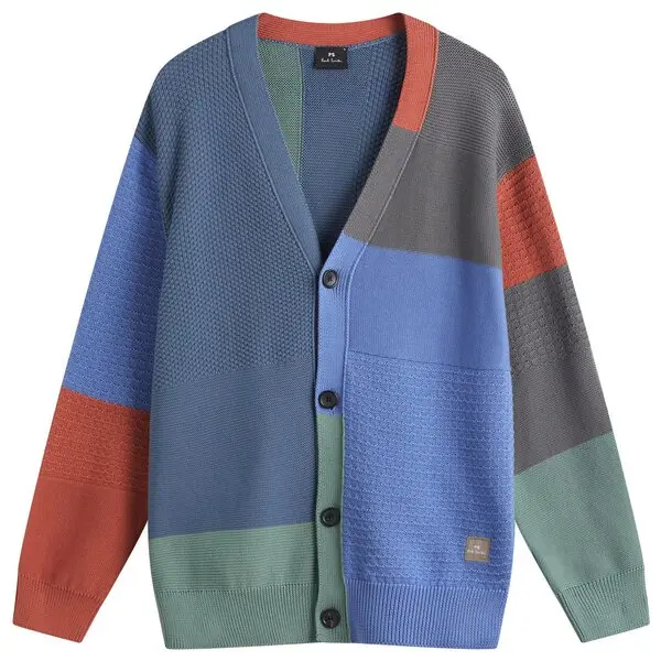 Paul Smith Patchwork Organic Cotton Cardigan - Multicolour