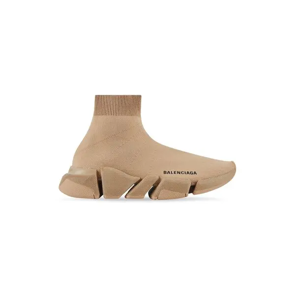 Balenciaga Speed 2.0 Knit Sneakers - Beige