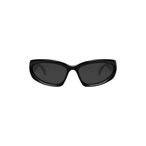 Balenciaga Swift Oval Sunglasses - Black