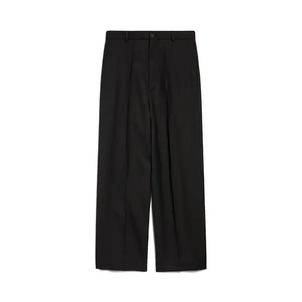 Balenciaga Authentic Wool Gabardine Loose Pants