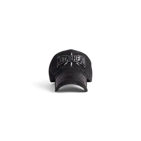 Balenciaga Metalhead Cap - Black | Editorialist