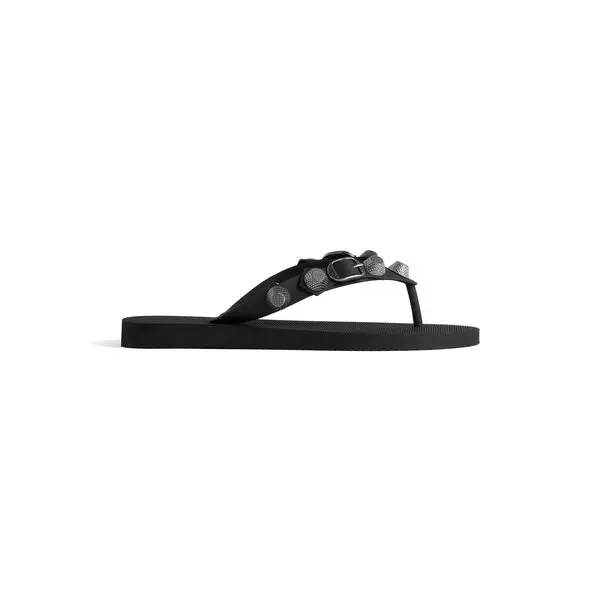 Balenciaga Cagole Thong Sandal - Black