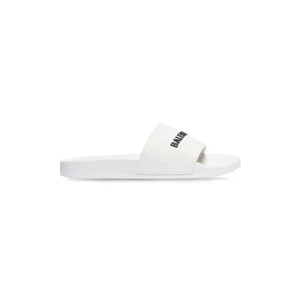 Balenciaga Pool Slide Sandal - White