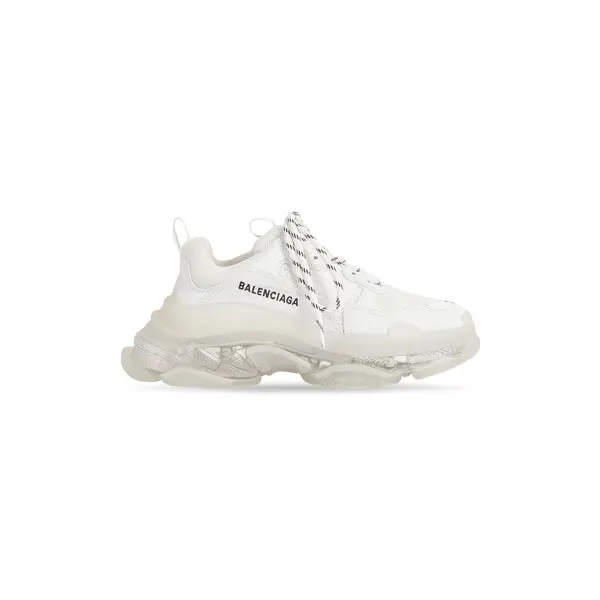 Balenciaga Triple S Clear Sole Sneakers - White
