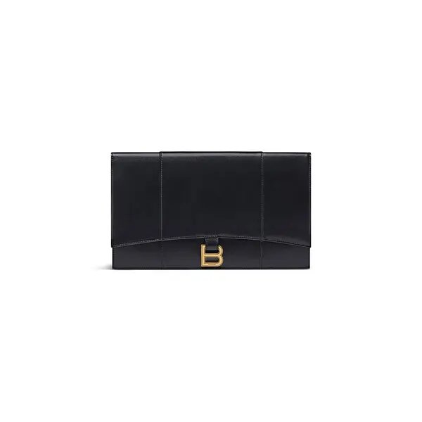 Balenciaga Hourglass Flat Pouch With Flap