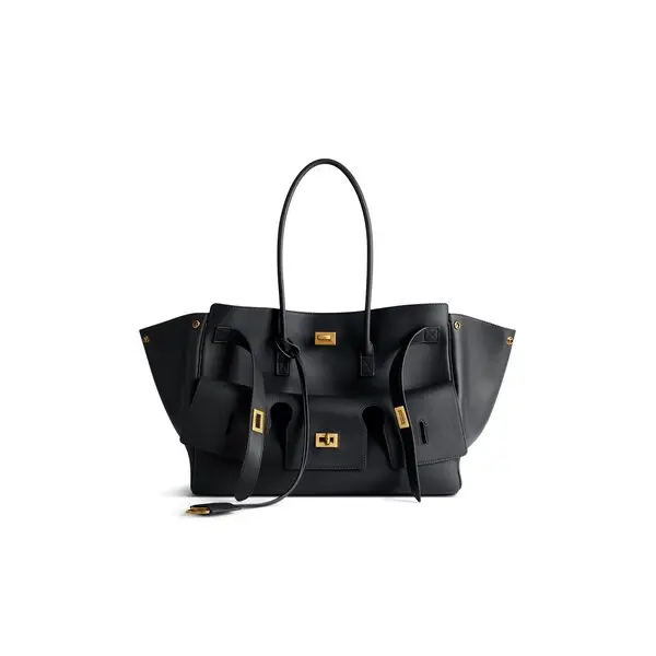 Balenciaga Bel Air Carry All Bag Black Editorialist
