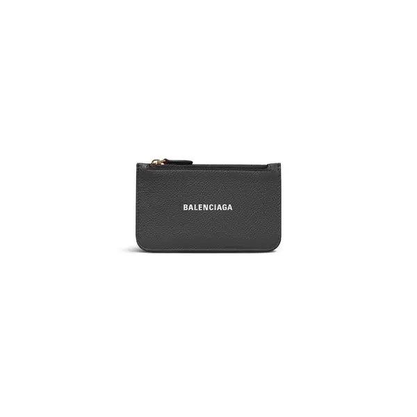 Balenciaga Cash Long Coin And Card Holder Large - Black